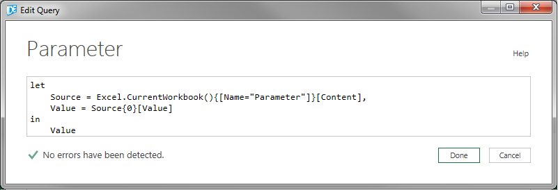 Using dynamic parameter values in Power Query Queries - ORAYLIS Using dynamic parameter values in Power Query Queries - ORAYLIS