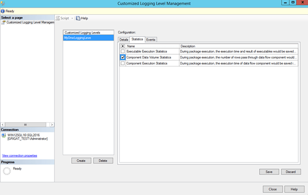 SQL Server 2016 Customized SSIS Logging Level | ORAYLIS